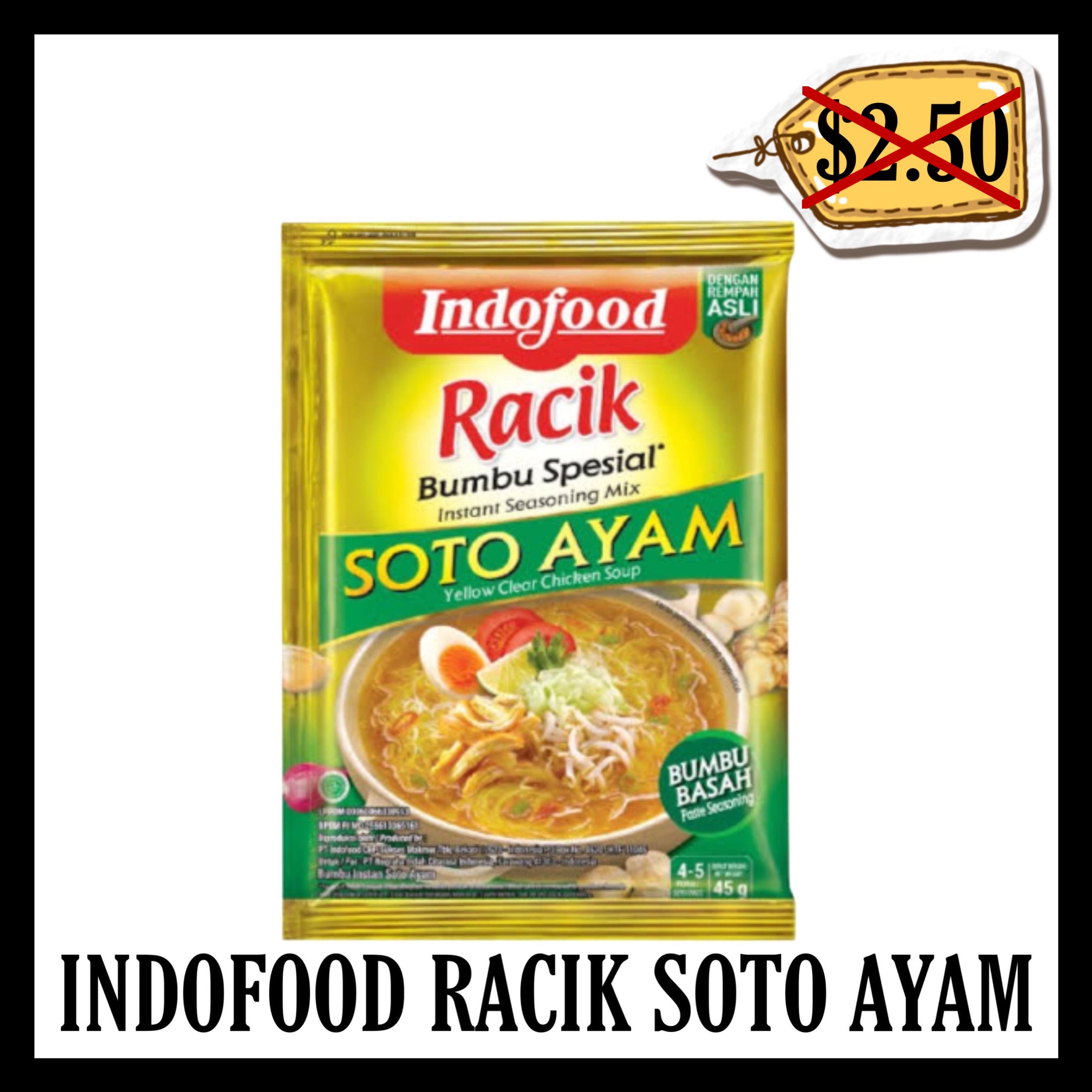 Indofood Racik Bumbu Soto Ayam (BB 24 JUL 2025)(SALE 25% OFF) – TOKO ...