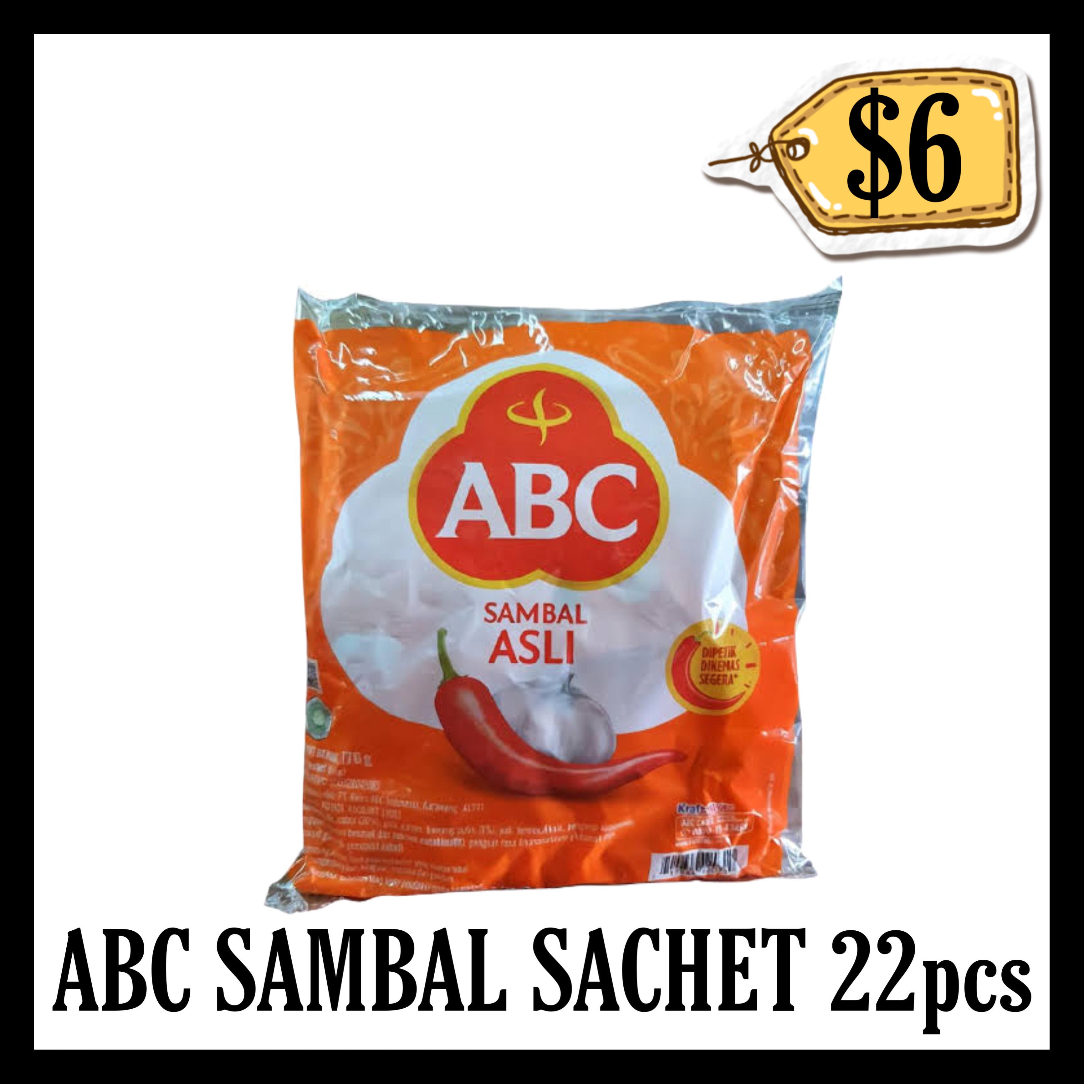 Abc Sambal Sachet 8gr isi 22pcs (BB 24 MAR 2025) – TOKO BINTANG QUEENSTOWN